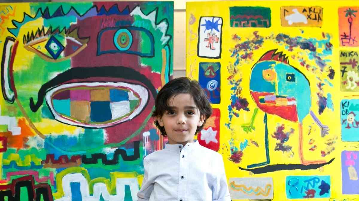 Mikail, pittore prodigio: i quadri del baby Pollock | Cagliari - Vistanet