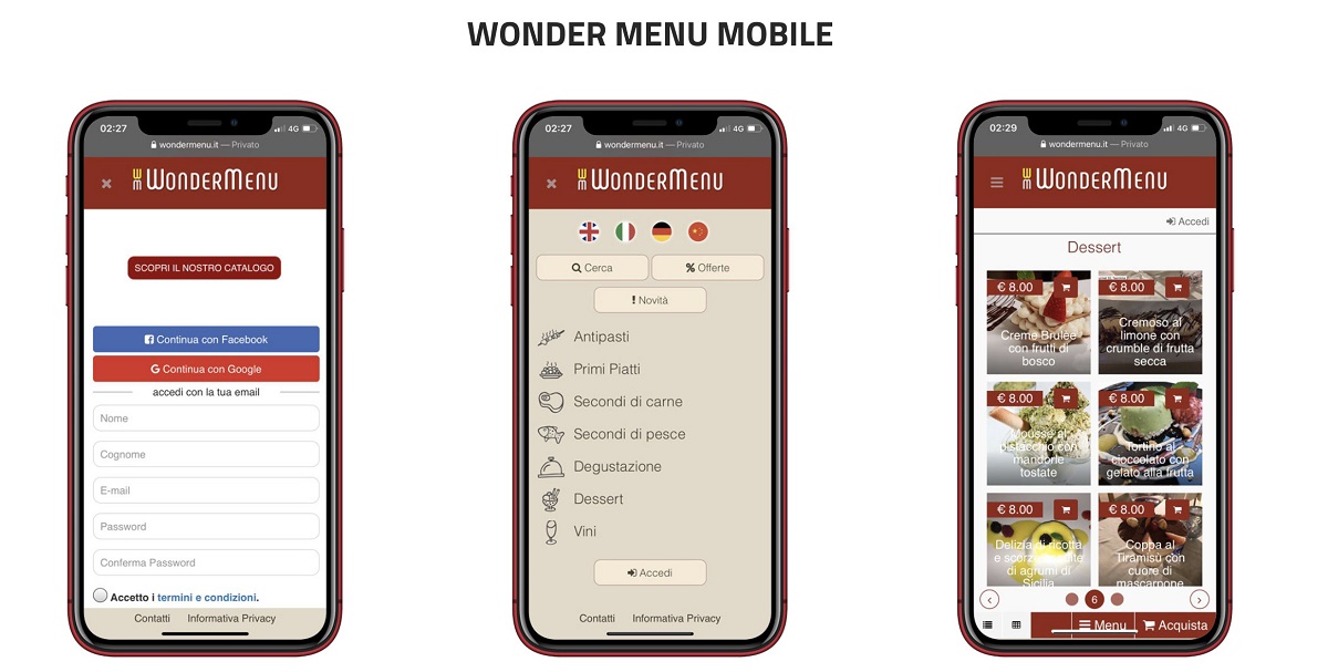 'Wonder menu', la comanda virtuale per ristoranti | Cagliari - Vistanet