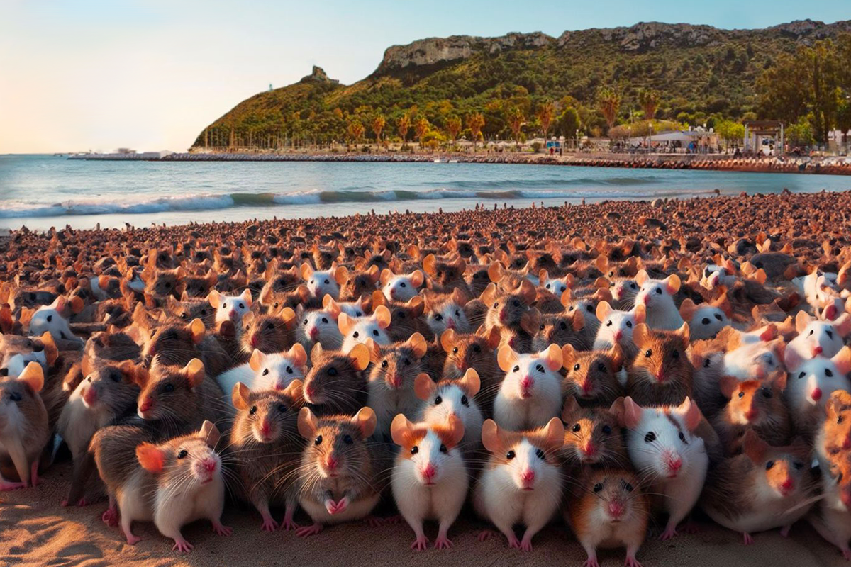 INVASIONE TOPOLINI A CAGLIARI! | Cagliari - Vistanet