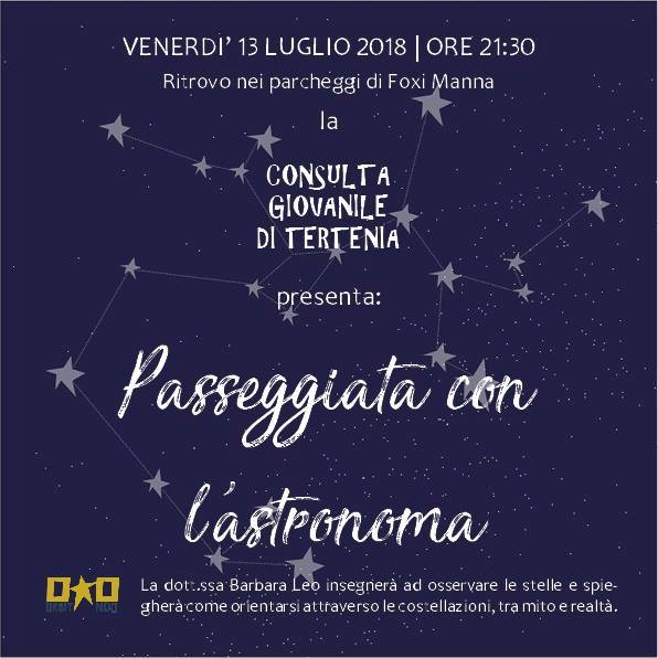 Tertenia, "Passeggiata con l'astronoma": Barbara Leo insegnerà ad ...